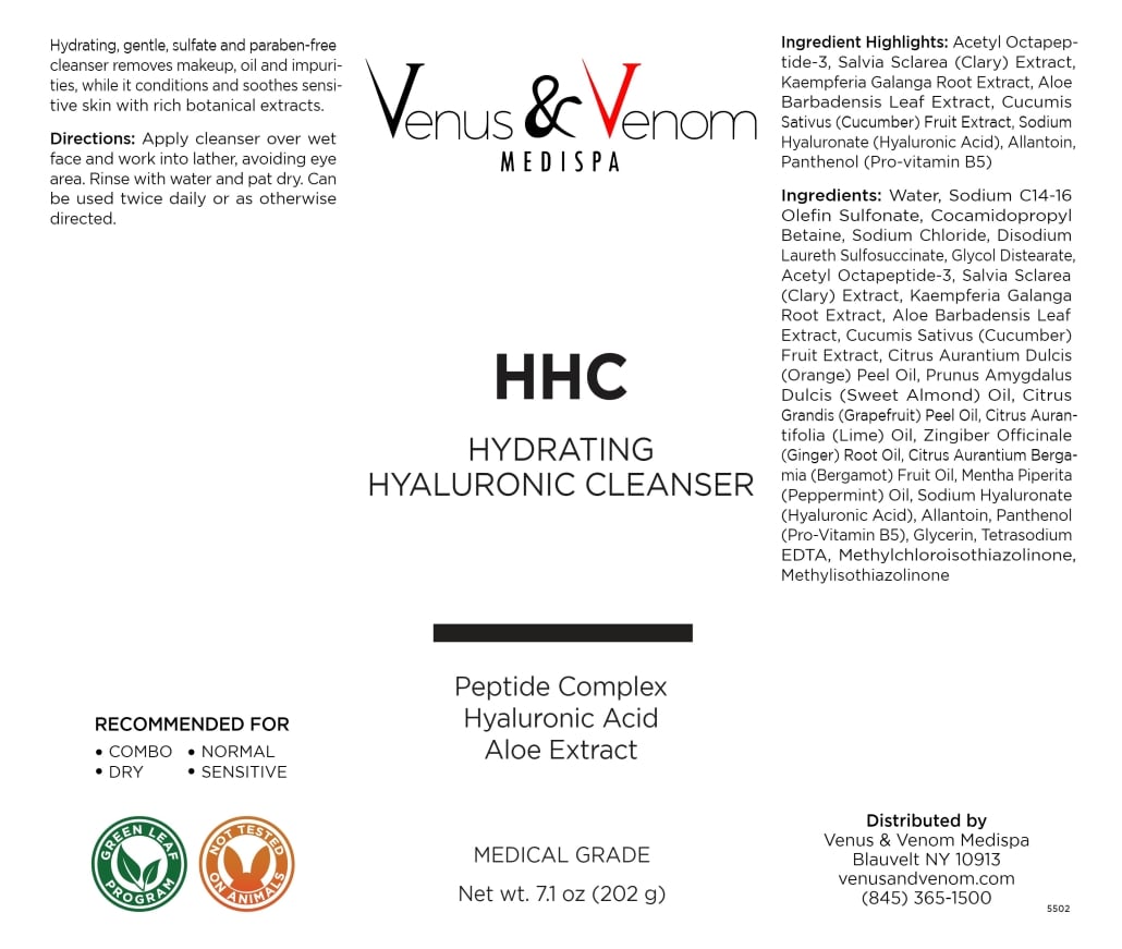 HHC- Hydrating Hyaluronic Cleanser - Venus & Venom Medispa